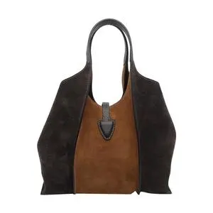 TOD'S Mini Suede T Timeless Shopping Bag - Brown
