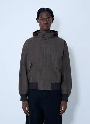 Prada Hooded Wool Jacket - Brown