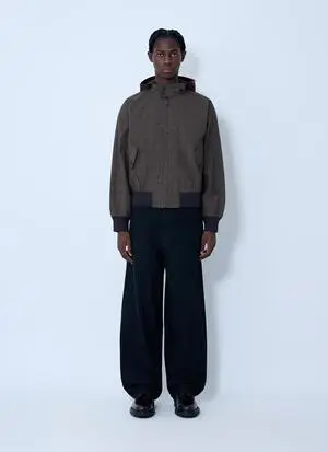 Prada Hooded Wool Jacket