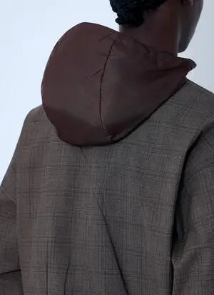 Prada Hooded Wool Jacket