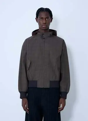 Prada Hooded Wool Jacket - Brown