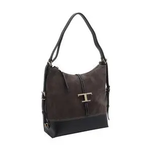 TOD'S Small Suede T Timeless Backpack - Brown