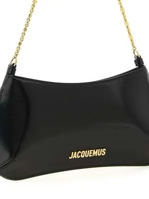 Jacquemus Le Petit Bisou Chaîne' Shoulder Bag - Black