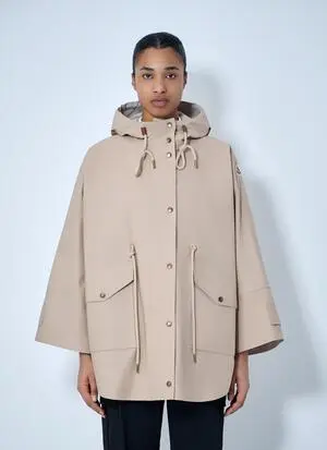 Moncler Brunnera Long Parka - Cream