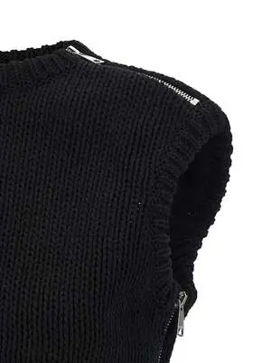 Max Mara Mxsvolto Cropped Sweater - Black
