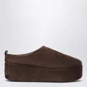 Balenciaga Espresso Alaska Soft Platform Clogs - Brown