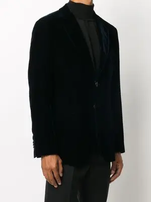 Giorgio Armani Velvet Single-breasted Blazer Jacket