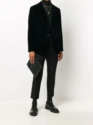 Giorgio Armani Velvet Single-breasted Blazer Jacket