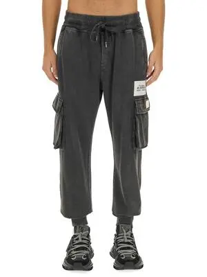 Dolce & Gabbana Jogging Pants With Logo - Gray