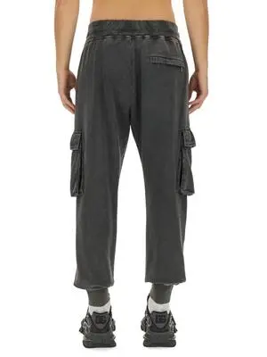 Dolce & Gabbana Jogging Pants With Logo - Gray