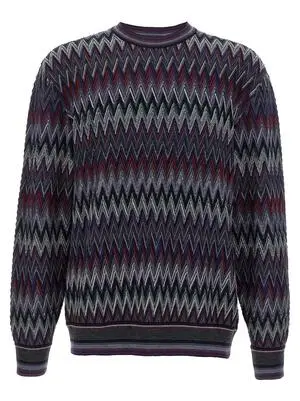 Missoni Zigzag Pattern Sweater - Blue