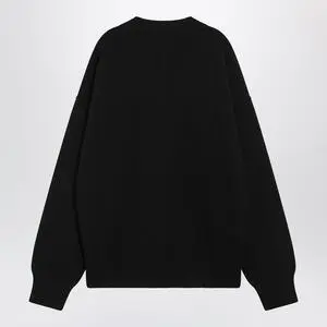 AMI Paris De Coeur Wool Cardigan - Black