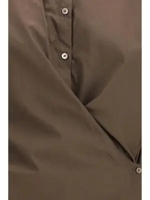 LEMAIRE Cotton Blend Shirt - Brown