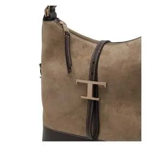 TOD'S Medium T-timeless Suede Backpack And Shoulder Bag