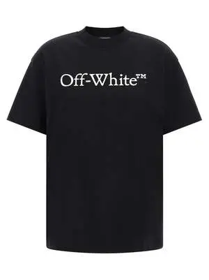 Off-White Big Logo Bookish' T-shirt - Black