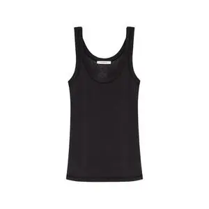 LEMAIRE Ribbed Cotton Jersey Tank Top - Black