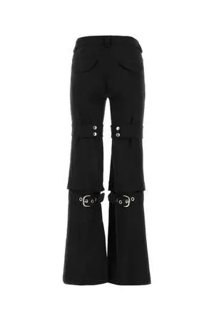 Off-White Stretch Polyester Blend Cargo Pant