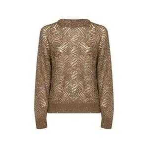 Brunello Cucinelli Sequin Embellished Knit Jumper - Brown