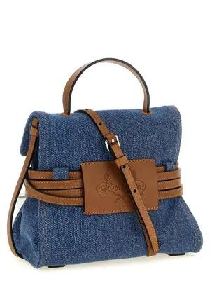 Moschino Tie Me Small Handbag - Blue