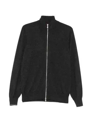 Brunello Cucinelli Cashmere Zipped Cardigan - Multicolor