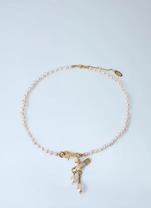 VIVIENNE WESTWOOD Claude Pearl Necklace - Gold