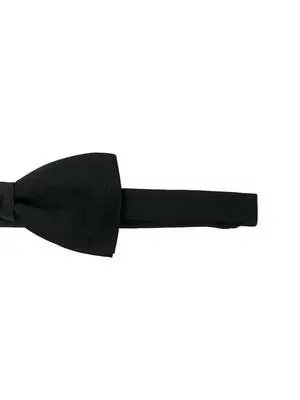Saint Laurent Silk Satin Bow Tie - Black