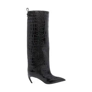 Attico Lea Pump Boots - Brown