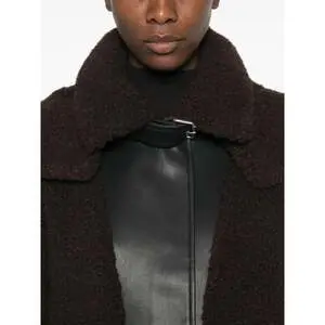 Sportmax Faux Fur And Shearling Jacket - Brown