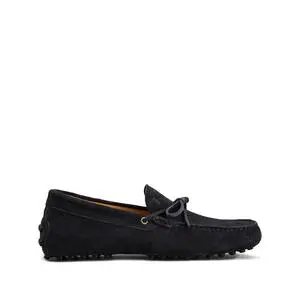TOD'S Suede Boat Shoes - Gray