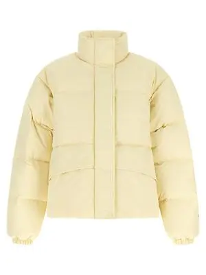JIL SANDER Technical Fabric Quilted Down Jacket - Cream