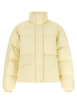 JIL SANDER Technical Fabric Quilted Down Jacket - Cream