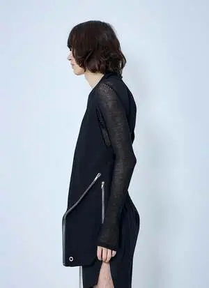 Rick Owens Asymmetric Zip Detail Vest