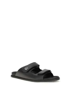 Dolce & Gabbana Calfskin Leather Sandals - Black