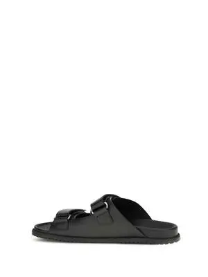 Dolce & Gabbana Calfskin Leather Sandals - Black