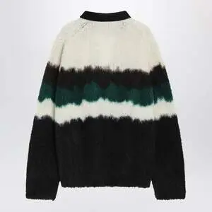 Sacai Multicolour Gradient Striped Polo Sweater
