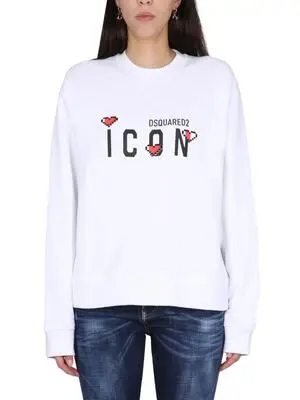 Dsquared2 Icon Game Lover Sweatshirt - White