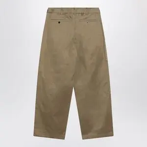Sacai Cotton Twill Trousers - Cream