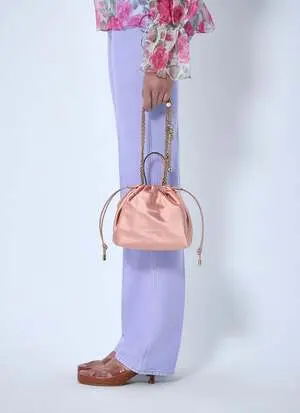 Chloé Drawstring Chain Icons Handle Bag