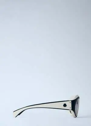 Moncler Oval Frame Sunglasses - White