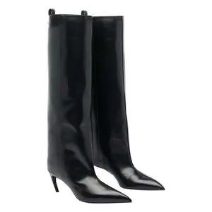 Attico Lea Pump Boots - Black