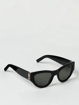 Saint Laurent Tortoiseshell Acetate Sunglasses - Gray