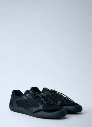 Prada Speedrock Mesh Panel Sneakers - Black