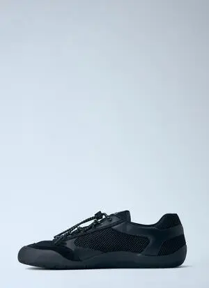 Prada Speedrock Mesh Panel Sneakers - Black