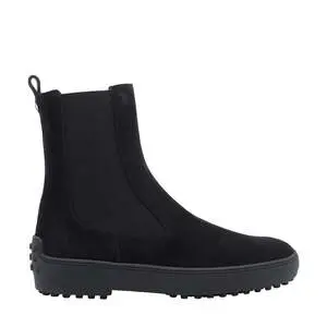 TOD'S Suede Winter Gommino Booties