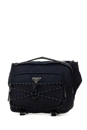 Prada Dark Re-nylon Speedrock Belt Bag
