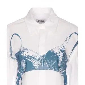 JEAN PAUL GAULTIER Scanned Bra Shirt - White