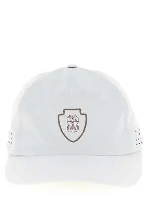 Brunello Cucinelli Tennis Logo Cap - White