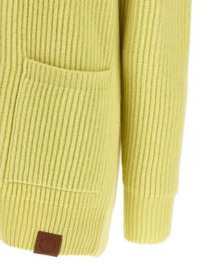 Stella McCartney Thick Knit Cardigan - Yellow