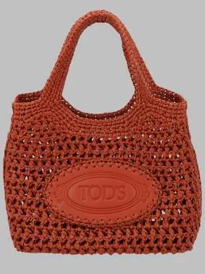 TOD'S Borsa Shopping Mini Con Logo - Brown