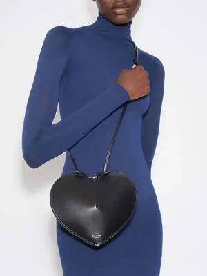 Alaïa Calfskin Le Coeur Bag - Black